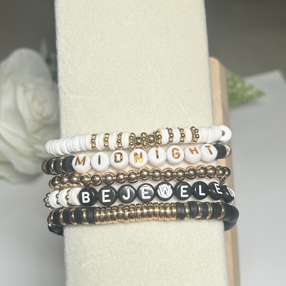 Jewelry | Midnight And Bejeweled Taylor Swift Friendship Bracelets Set ...